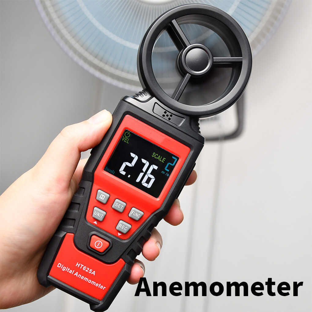 Digital Anemometer Wind Speed Tester Gauge Volume Tools Counters ...