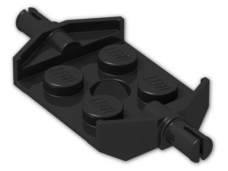 LEGO PLATE MODIFIED 2x2 WITH WHEELS HOLDER (2 PCS) CHOOSE YOUR COLOR ...