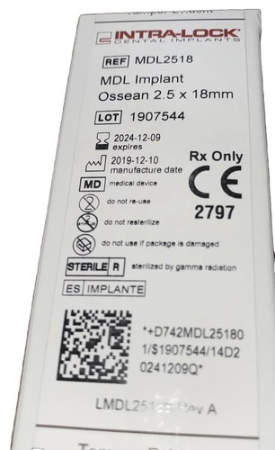 Implants Intra-lock : MDL2518 /2.5x18 mm: Neuf | eBay