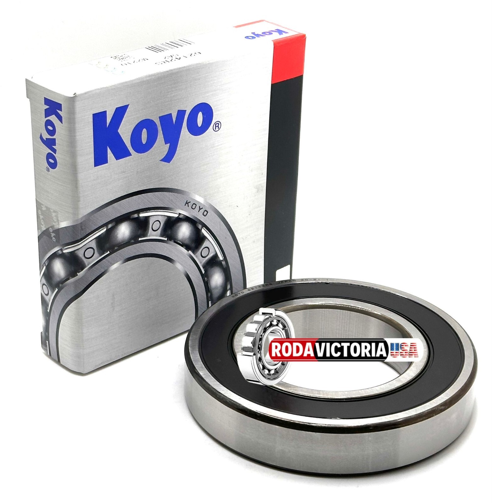KOYO Japan 6214 2RS C3 Deep Groove Ball Bearing, Rubber Sealed ...