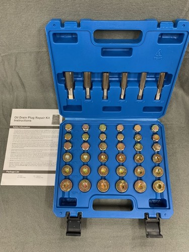 Multi-Purpose Oil Drain Plug Repair Kit - 150pc Set for Quick Thread ...