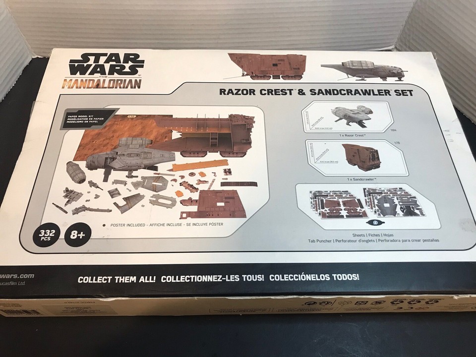 Star Wars Mandalorian 3D Puzzle Twin Pack – Razor Crest and Sandcrawler ...