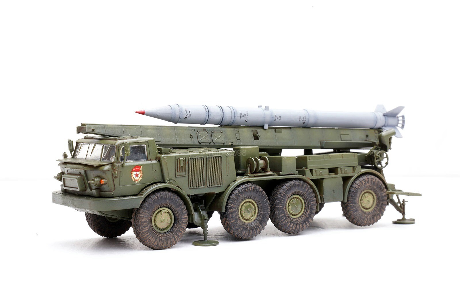 1:72 Russian 9P113 TEL w/9m21 Rocket of 9K52 Luna-M Green Vehicle Model ...