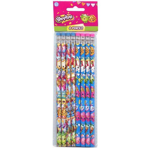 SHOPKINS PENCILS 8 PACK SET NEW IN PACKAGE | eBay