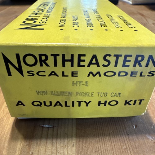 HO Northeastern Scale Models Von HT-1 Allmen Pickle Tub Car Wooden Kit ...