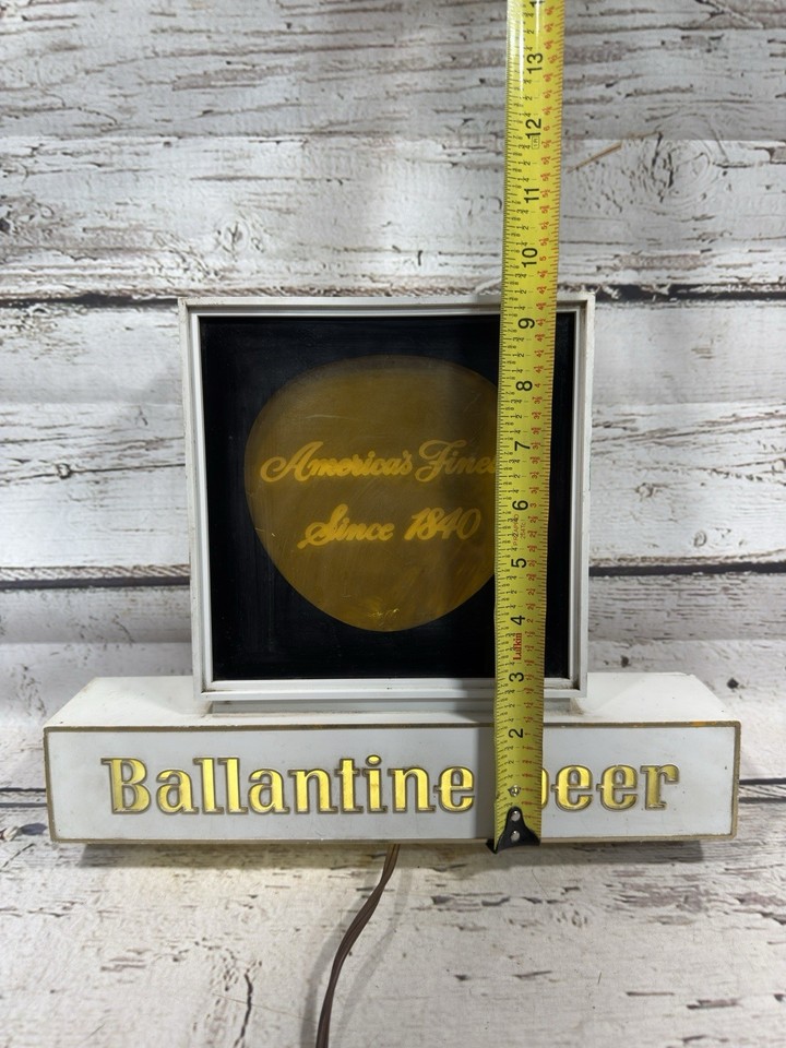 VTG Ballantine Beer America's Finest RARE 1965 Motion Rotating Lighted ...