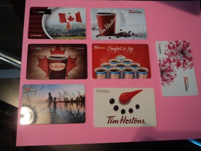 Tim Horton's Reloadable Gift Cards (7) Brand New | eBay