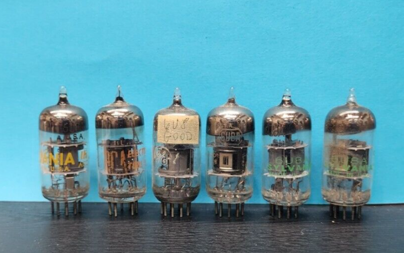 Lot of 6 6U8A 6U8 6KD8 Vacuum Tubes Not Tested RCA GE Sylvania Etc. | eBay