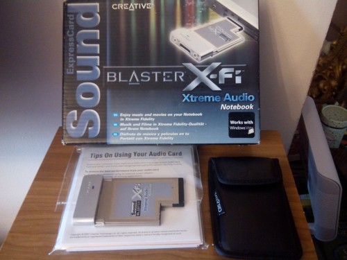 Creative Laptop x-fi xtream audio Notebook sound blaster sb0710 ...