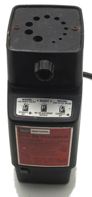 Sears Craftsman Drill Bit Sharpener Model # 900-66820 for sale online ...