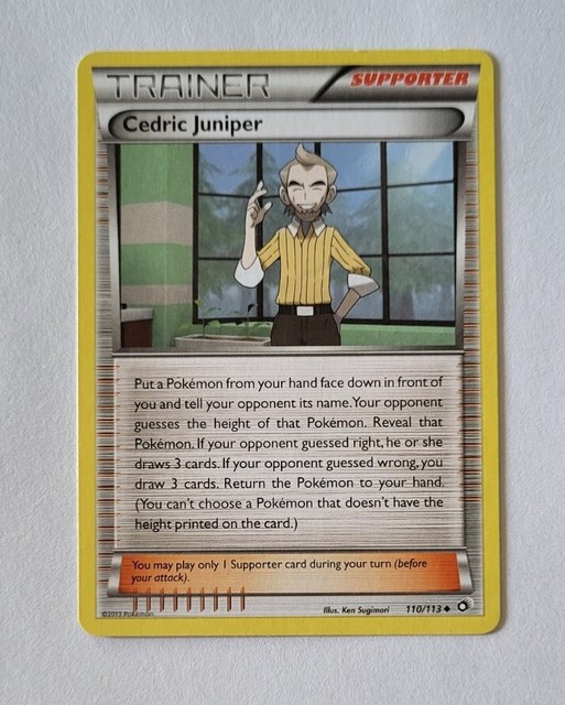 Pokémon TCG Cedric Juniper Legendary Treasures 110/113 Regular Uncommon ...