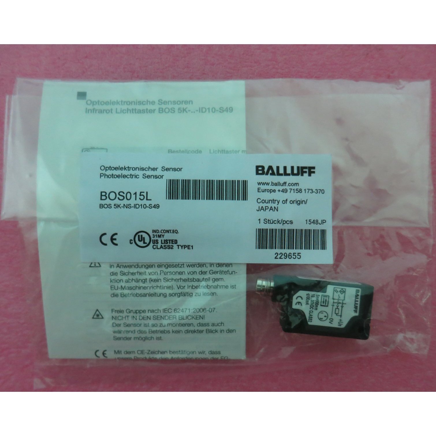 ONE New Balluff PROXIMITY SENSOR BOS 5K-NS-ID10-S49 FREE SHIPPING | eBay