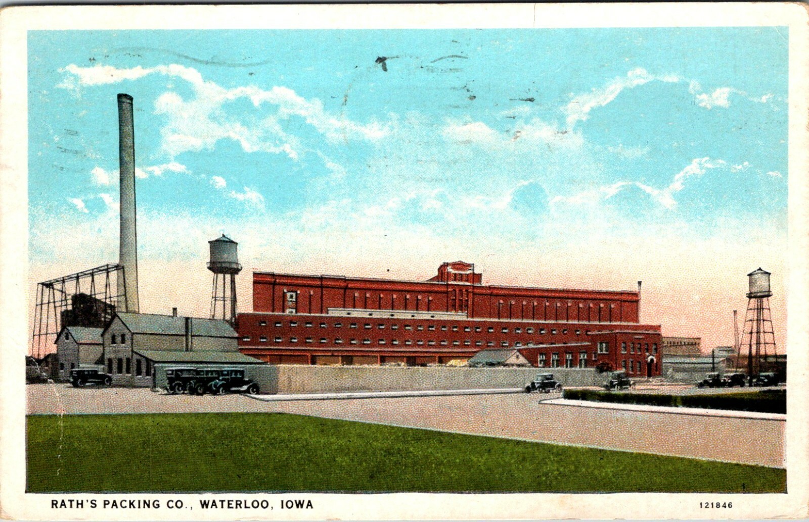 WATERLOO, IOWA - RATH'S PACKING COMPANY - FACTORY - 1929 OLD POSTCARD ...