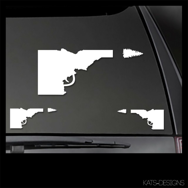 IDAHO SHOOTING GUN DECAL GUN SHOOTING TREE DECAL | eBay