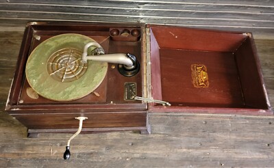 Antique Table Top Victrola Victor Talking Machine VV-IX Phonograph | eBay