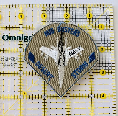 United States Military Patch Desert Storm Embroidered Patch MIG BUSTERS ...