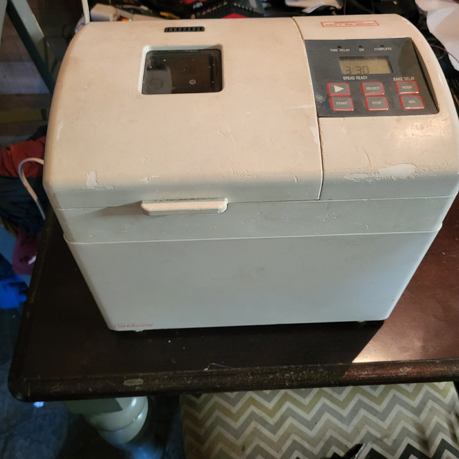 Tested 💥 Retro 💥 Sunbeam Oyster Model 4810 Automatic Bread Maker ...