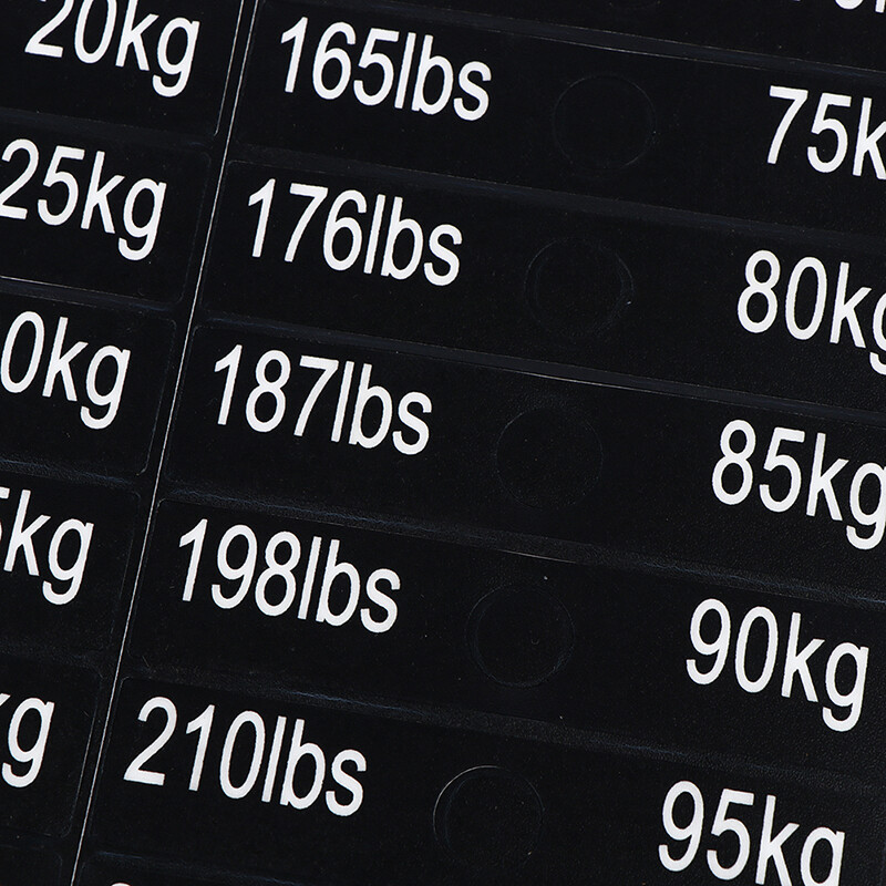 1Sheet Gym Equipment Weight Sticker Labels Power Equipment LabelBDZ0 | eBay