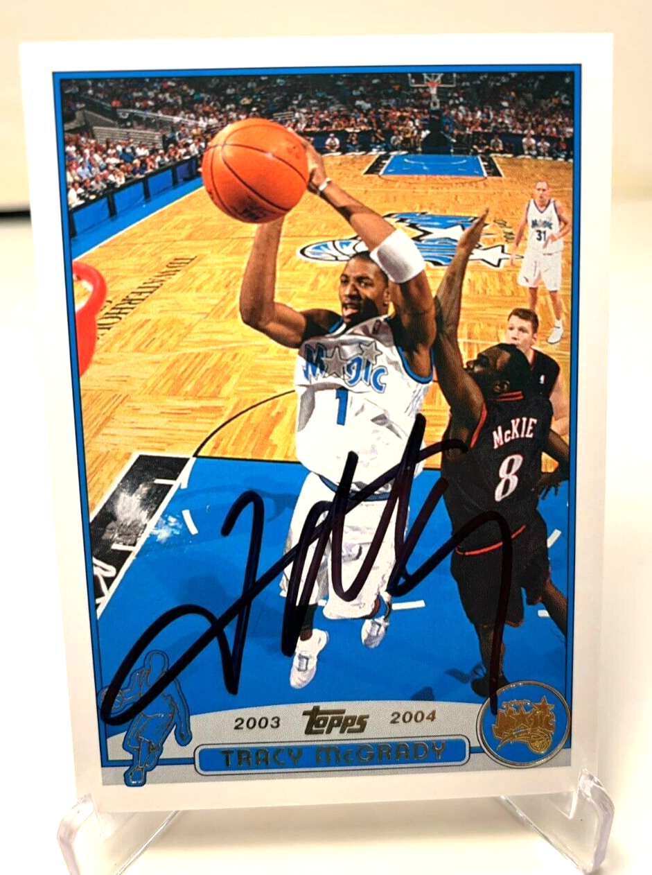 Tracy McGrady Autograph 2003-04 Topps # 1 Hand Signed Authentic W/COA ...