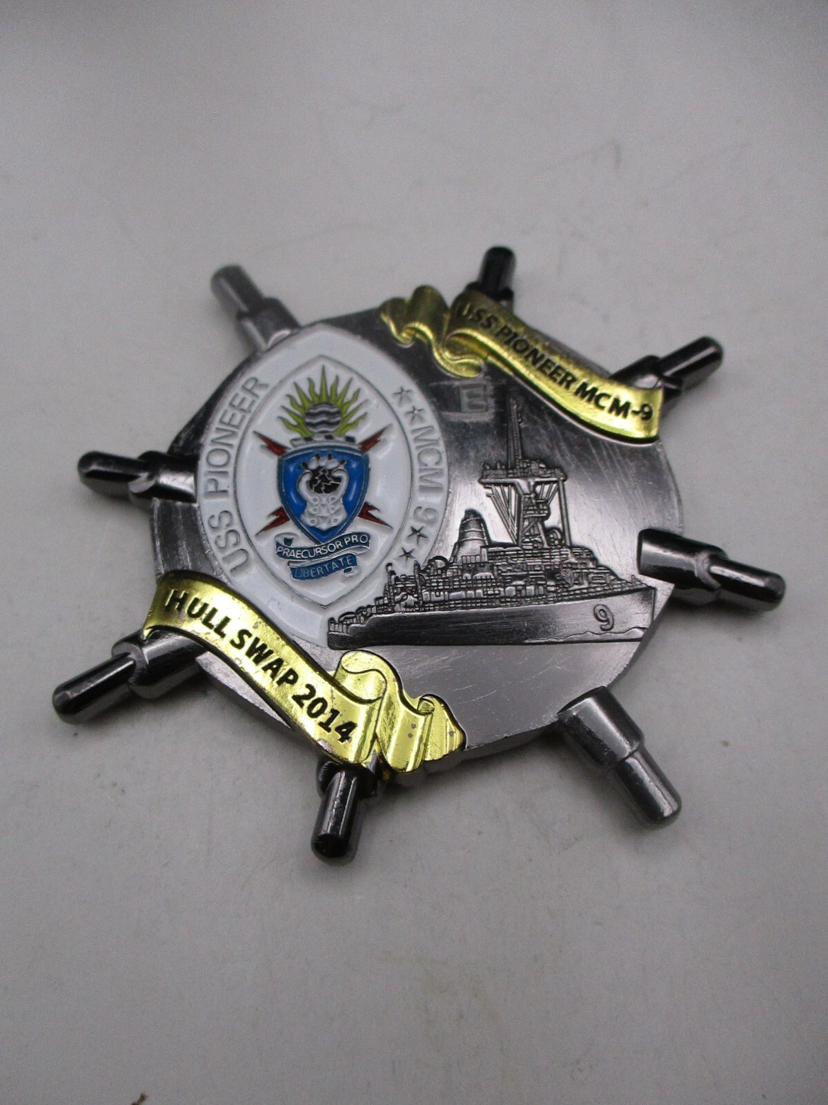 US Navy USS Avenger MCM-1 USS Pioneer MCM-9 2014 Hull Swap Challenge ...