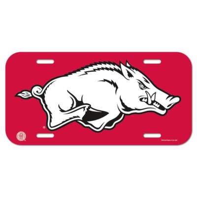 Arkansas Razorbacks Plastic License Plate | eBay