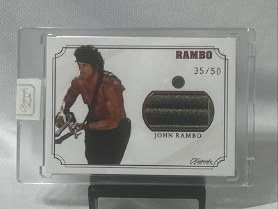 John Rambo Keepsake Natural Emerald Gemstone & Screen Worn Military ...