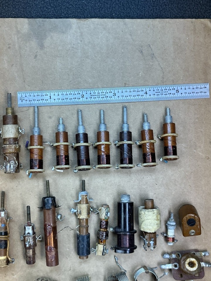 LOT OF 48 ADJUSTABLE VARIABLE INDUCTOR RF CHOKE RADIO ANTENNA FERRITE ...