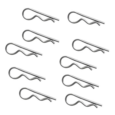 Set of 20 R Clip Pins Shaft Retaining Clips Hair Spring Cotter Pin 1 ...