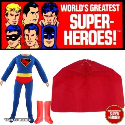Mego Superman Fleischer 1941 COMPLETE Outfit for WGSH 8" Action Figure ...