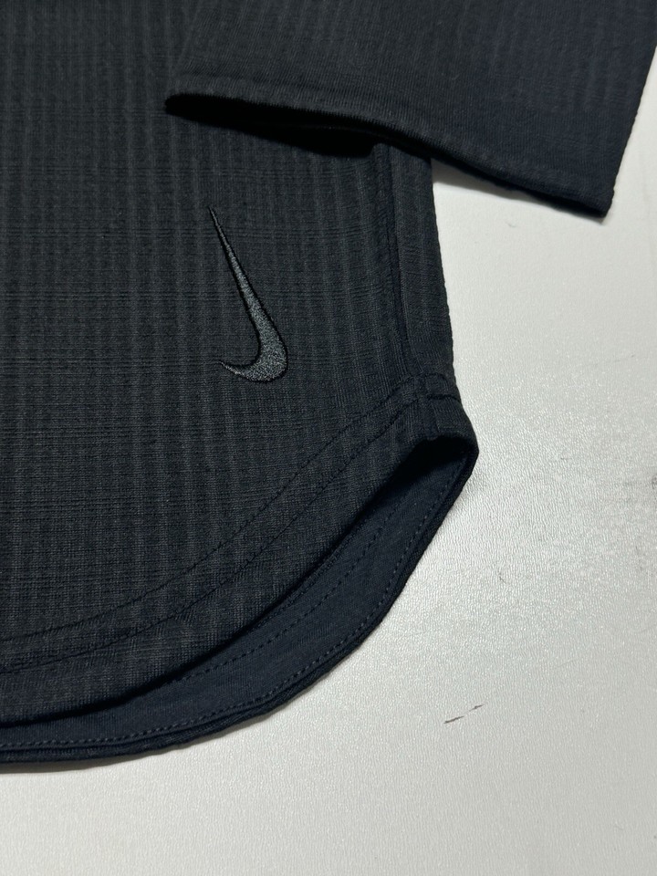 Nike Dri Fit Yoga Black Long Sleeve Shirt FB7775 010 Men’s Size XL | eBay