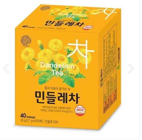 Korea Dandelion Tea 40 Tea bags Korean Health Natural Tea Traditional ...