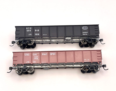 HO scale Roundhouse 40' gondola NYC 604949 & UP 766 set of two (2) | eBay