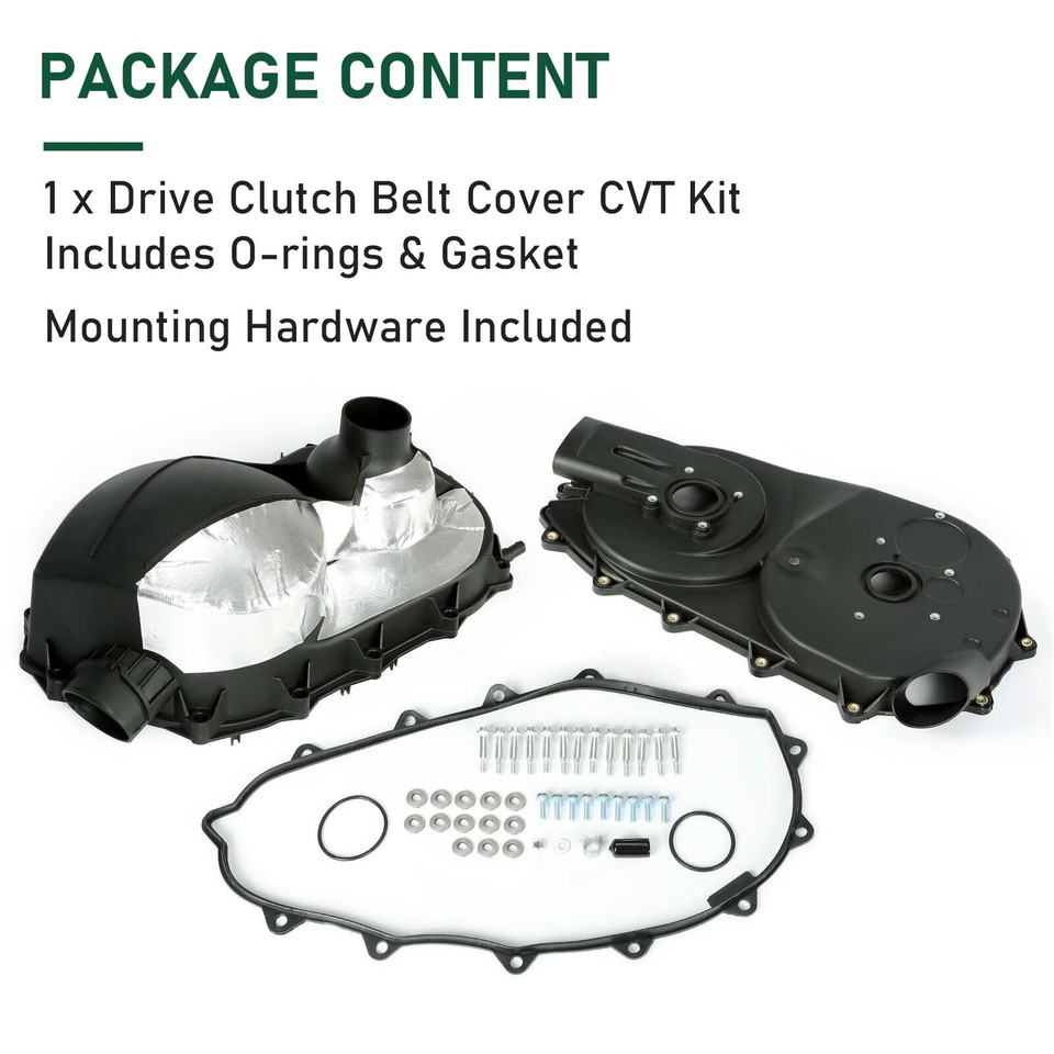 For Can Am Maverick 1000R Drive Clutch Belt Cover CVT Kit Belt Box Set ...