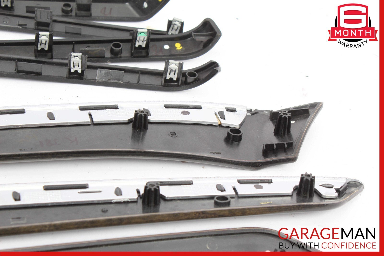 14-16 Mercedes W212 E350 Interior Door Panel Trim Strip Moldings Set of ...