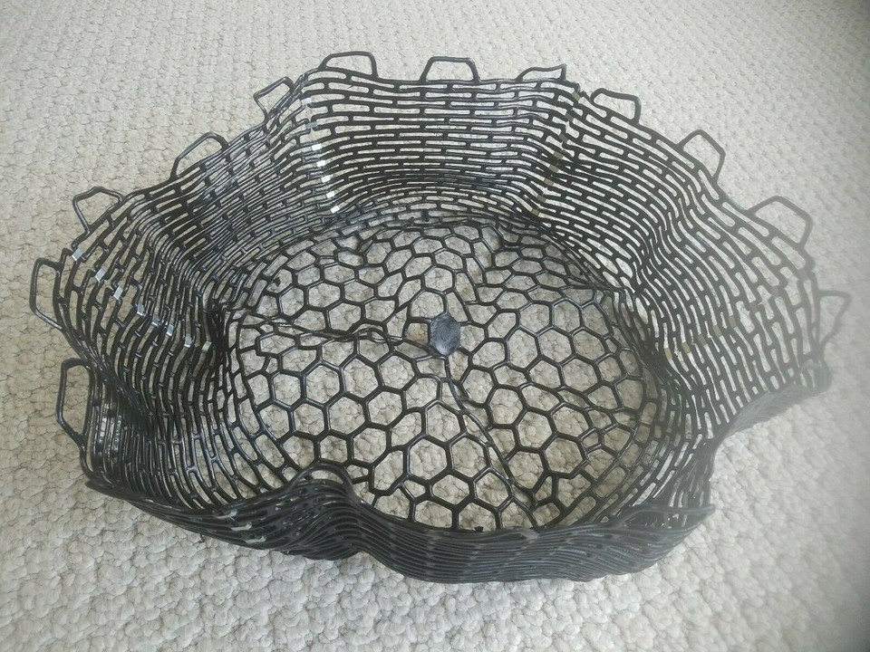 RUBBER LANDING NET REPLACEMENT BLACK SNAG FREE FISHING MEDIUM | eBay
