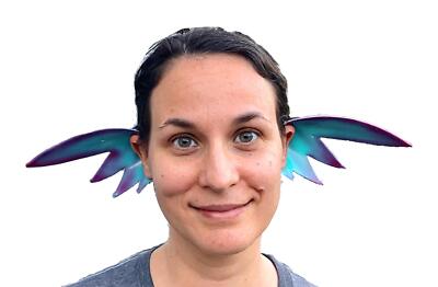 Pixie Ears Purple/Teal Handcrafted Fantasy Ears Halloween Costume ...