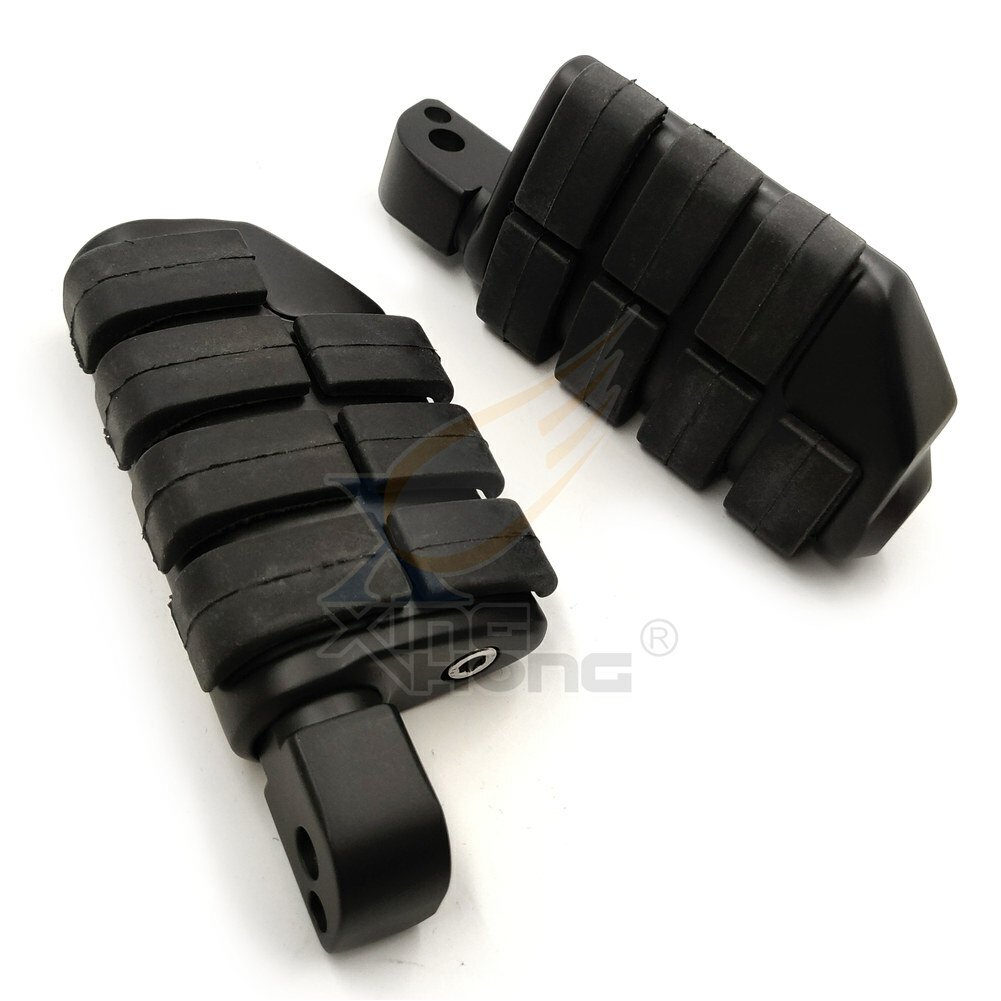 Black Dually Passenger Footpegs For Harley 18-later Softail Fat Bob 114 ...