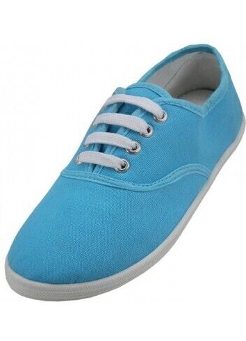 Womens Sneakers Classi Canvas Lace Up Shoes Designer Plimsoll 5 6 7 8 9 ...