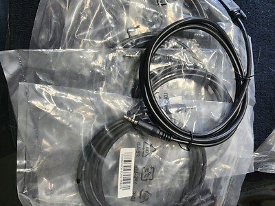 6' Black Rs232. Db9 to 3.5mm Serial Cable *Lot of 100* factory sealed ...