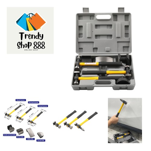 7 Pcs Set Auto Body Fender Repair Tool Hammer Dolly Set | eBay