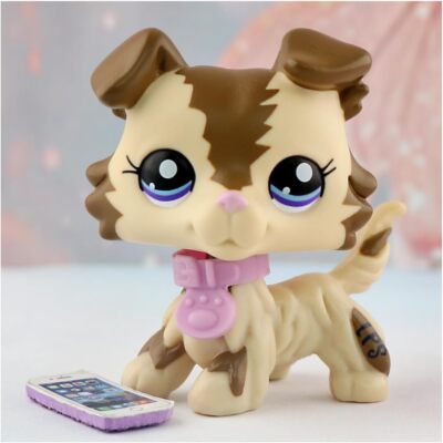 Pet Shop LPS Collie dog #2210 Toy Action Figures with Accessories Kids ...