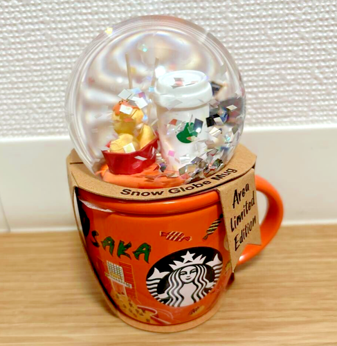 Starbucks Japan Snow Globe Dome Mug Cup Geography Series OSAKA LIMITED ...