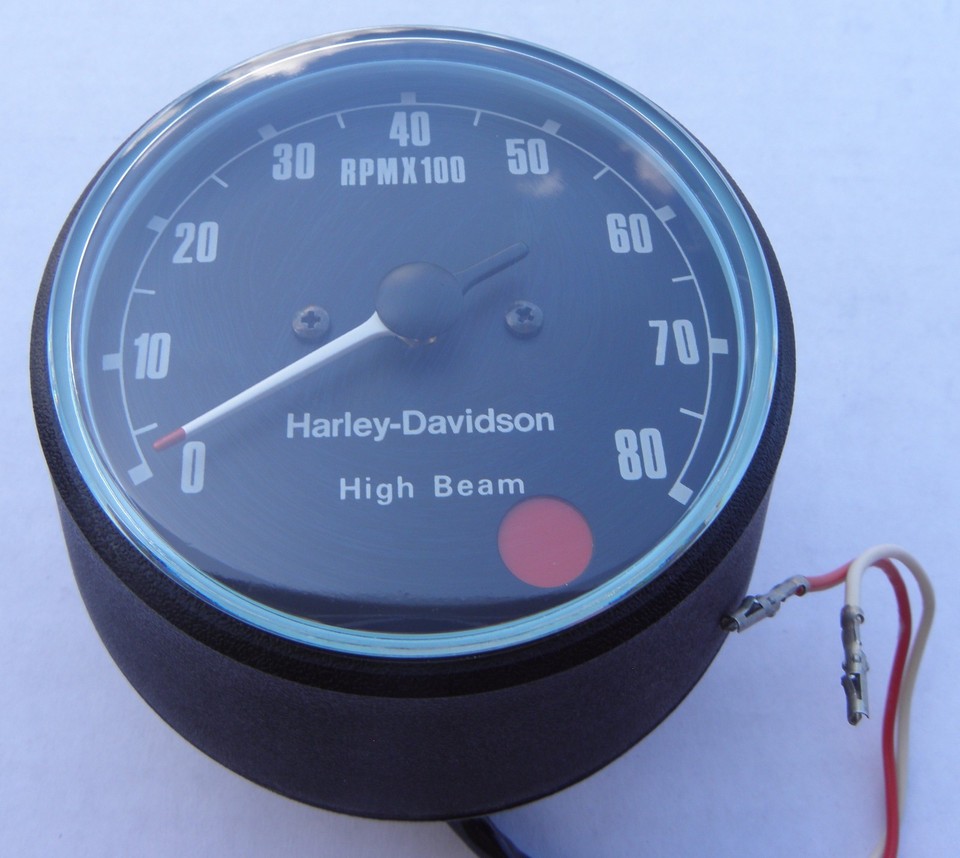 NOS NEW Harley Davidson Sportster XL XLH FX FXR Red Dot Tach Tachometer ...