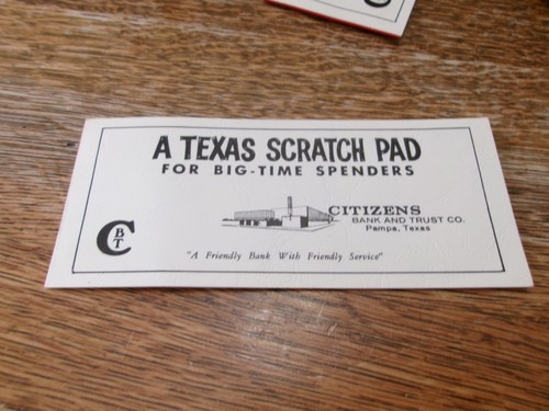 Texas Scratch Pad 1977A $1 10 Sequential Uncirculated Notes Dollar ...