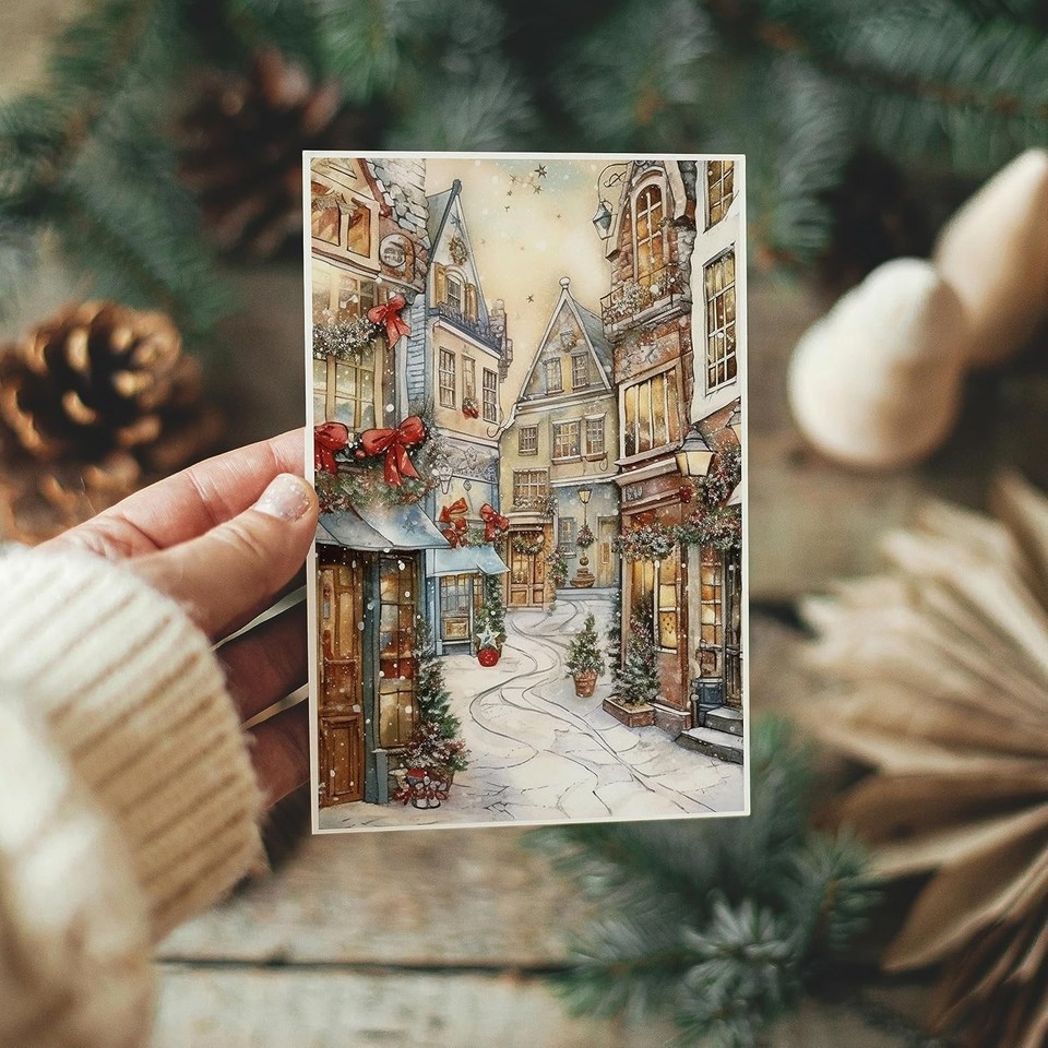 30 Exquisite Vintage Christmas Cards - Perfect Holiday Greetings for ...
