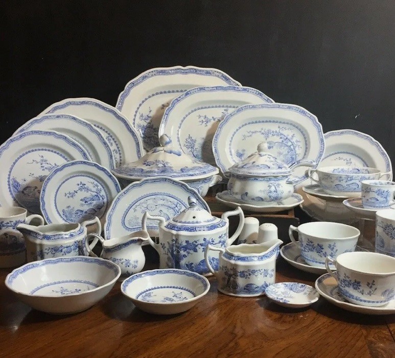 Furnivals Quail Blue England Dishes Various Items Dinnerware & Serving ...
