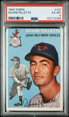 1954 TOPPS #107 DUANE PILLETTE PSA 6 | eBay