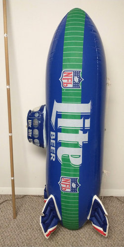 Miller Lite Inflatable NFL Blimp Vintage Advertising Sign Promo 54 Inch ...