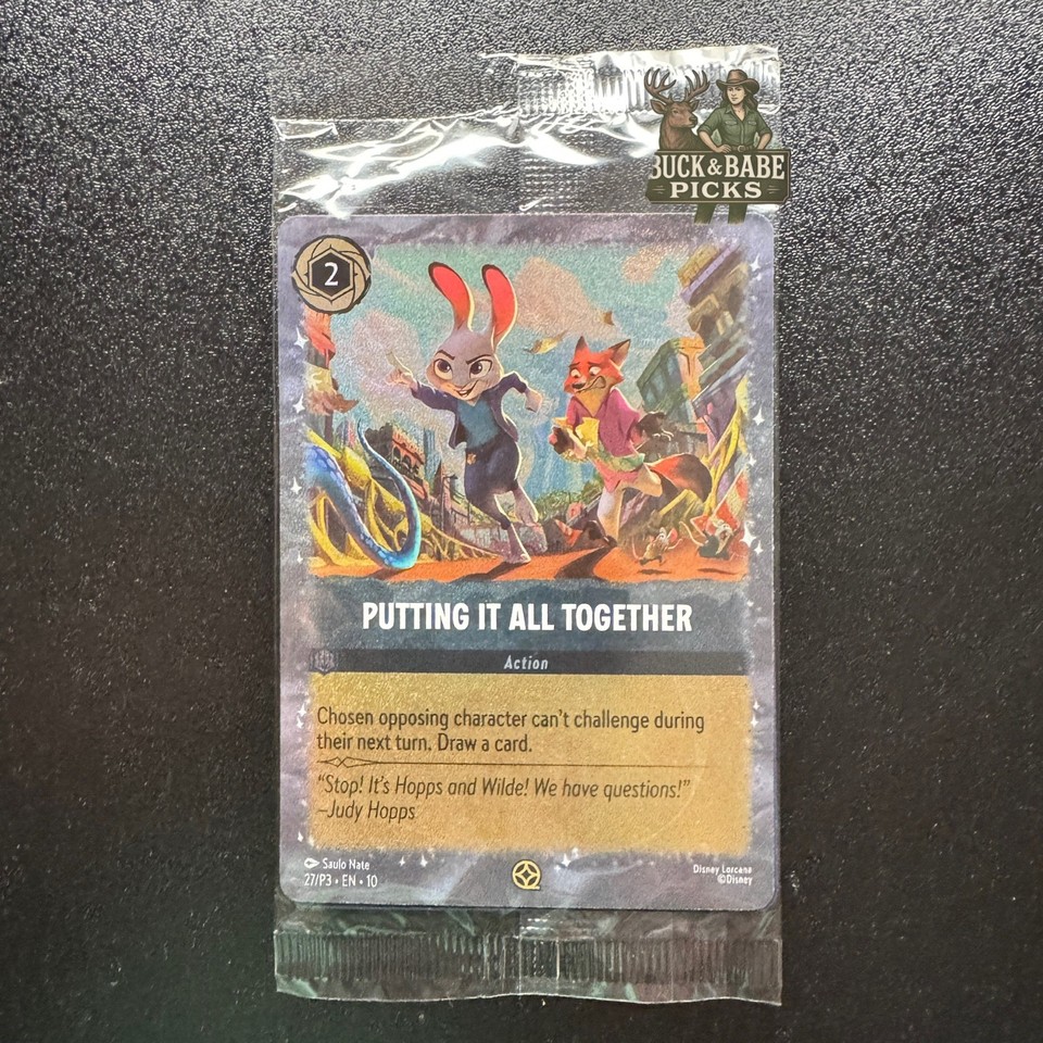 Zootopia 2 — Putting It All Together Foil- Disney Lorcana Promo 27/P3 • EN • 10 | eBay Australia