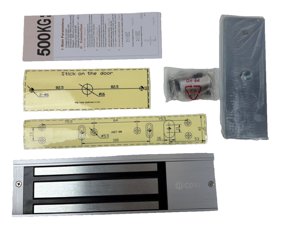 CDVI SM500 Surface Mount Magnetic Lock 12VDC 250mA/260mA NEW | eBay